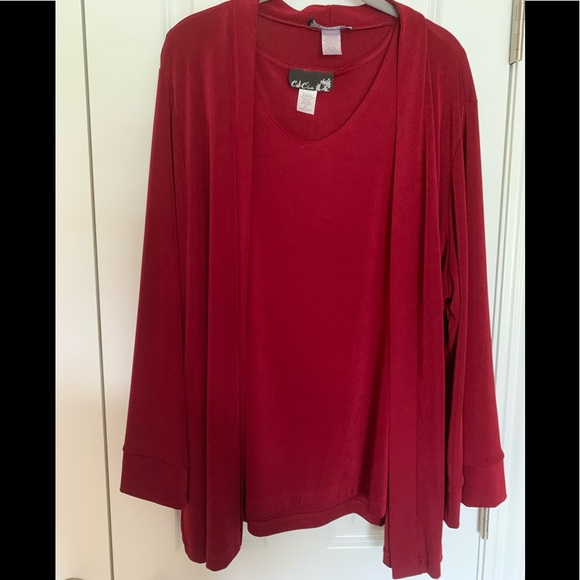 Csc Studio | Tops | Csc Studio Jacket And Tank Set Plus 2x | Poshmark